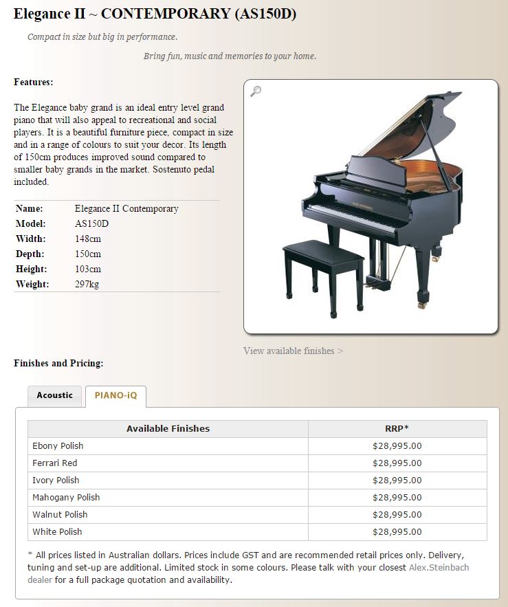 iQ Player / Hybrid AvantGrand / Silent Pianos | Prestige Pianos and ...